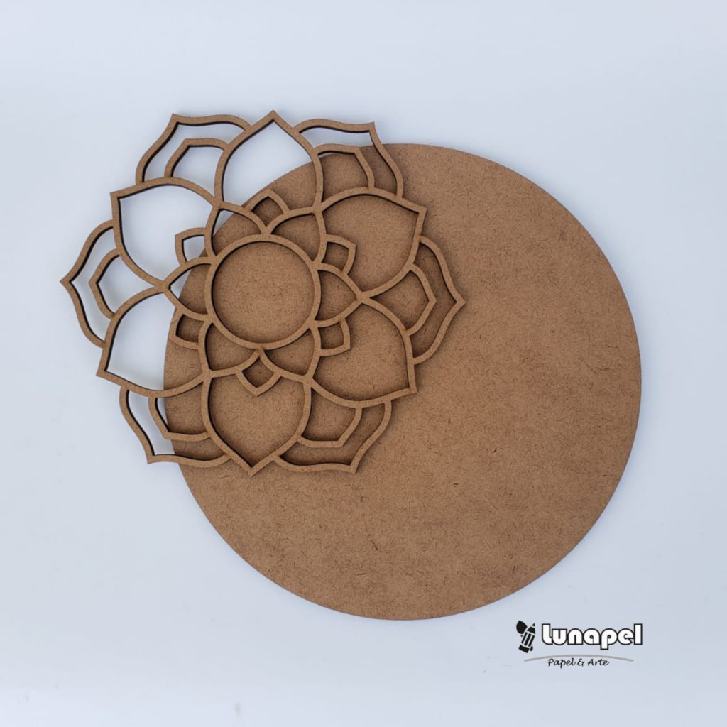 Mandala c/ Base 22cm – Mod. 02 – LUNAPEL