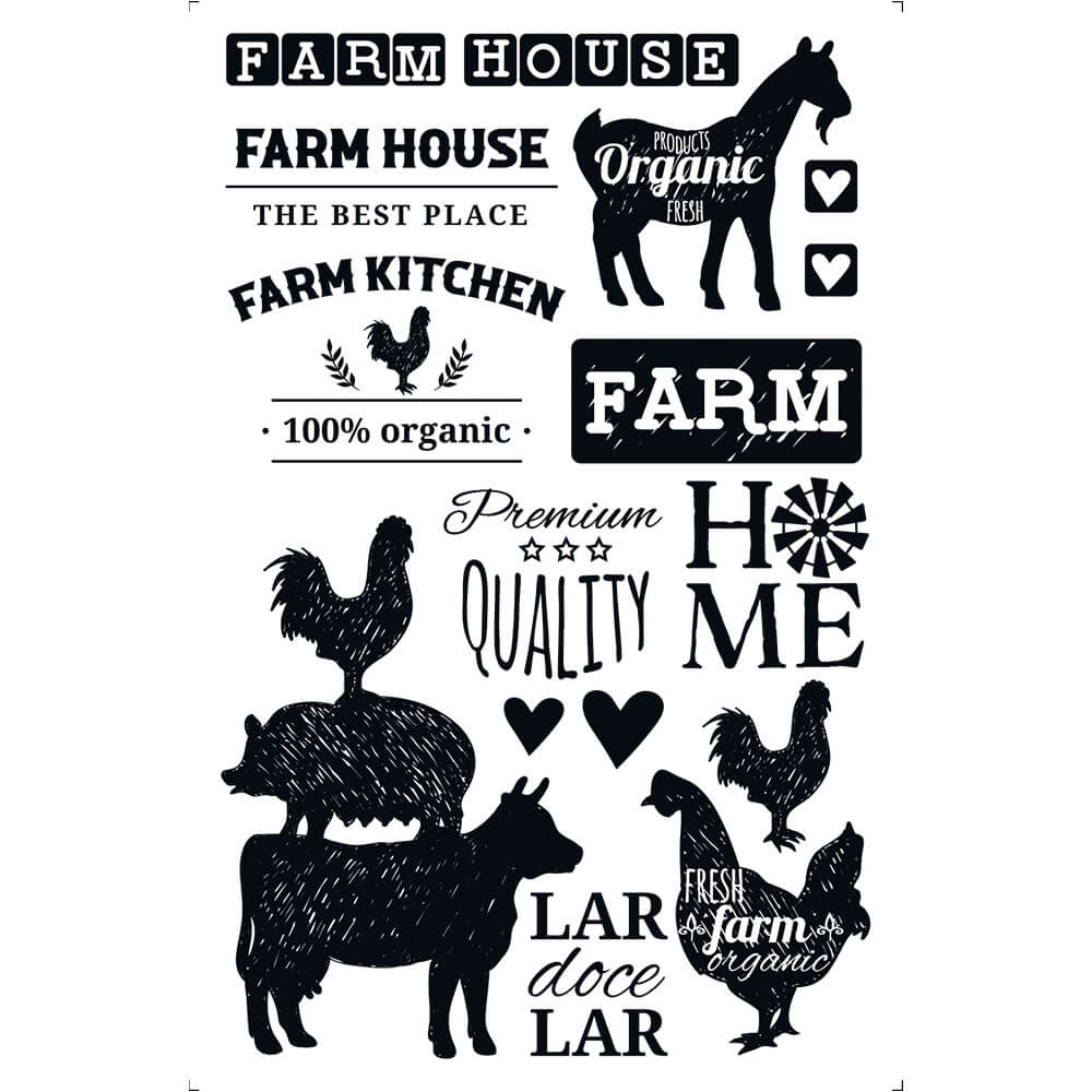 Transfer de Imagem Small – TIS-079- Farm House – LUNAPEL